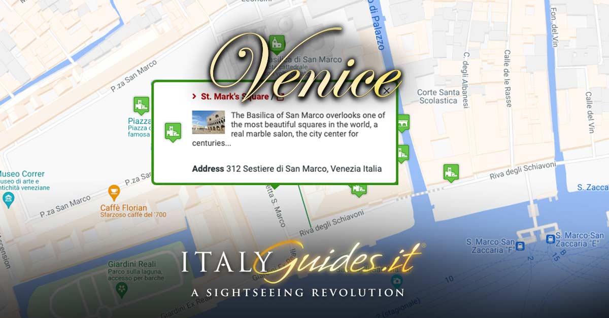 Map of Venice, top landmarks, must-see spots and travel tips ...